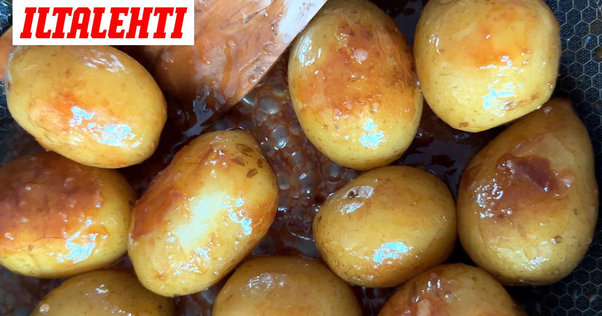Karamellisoidut perunat hurmaavat - Helppo ohje