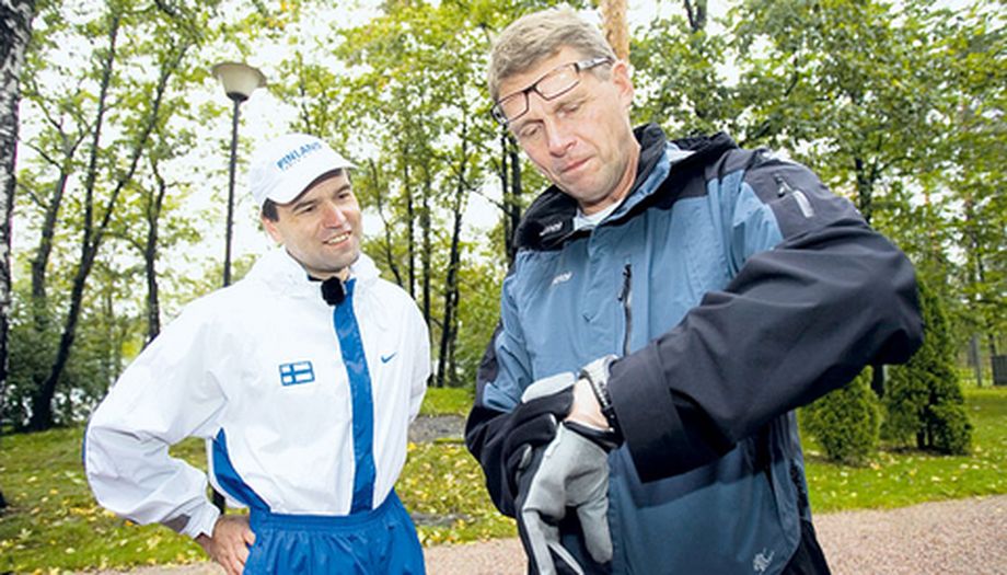 Matti Vanhanen kovalla kuntokuurilla!