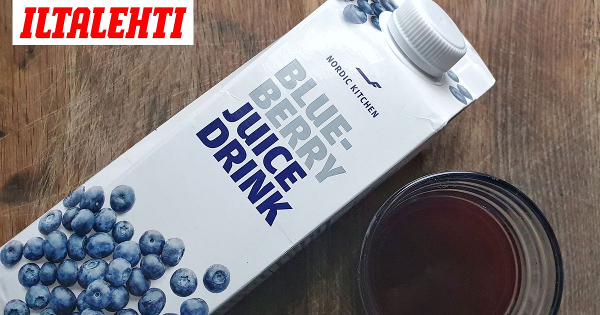 Finnairin lentokoneissa tarjottavaa mustikkamehua saa ostaa kaupoista