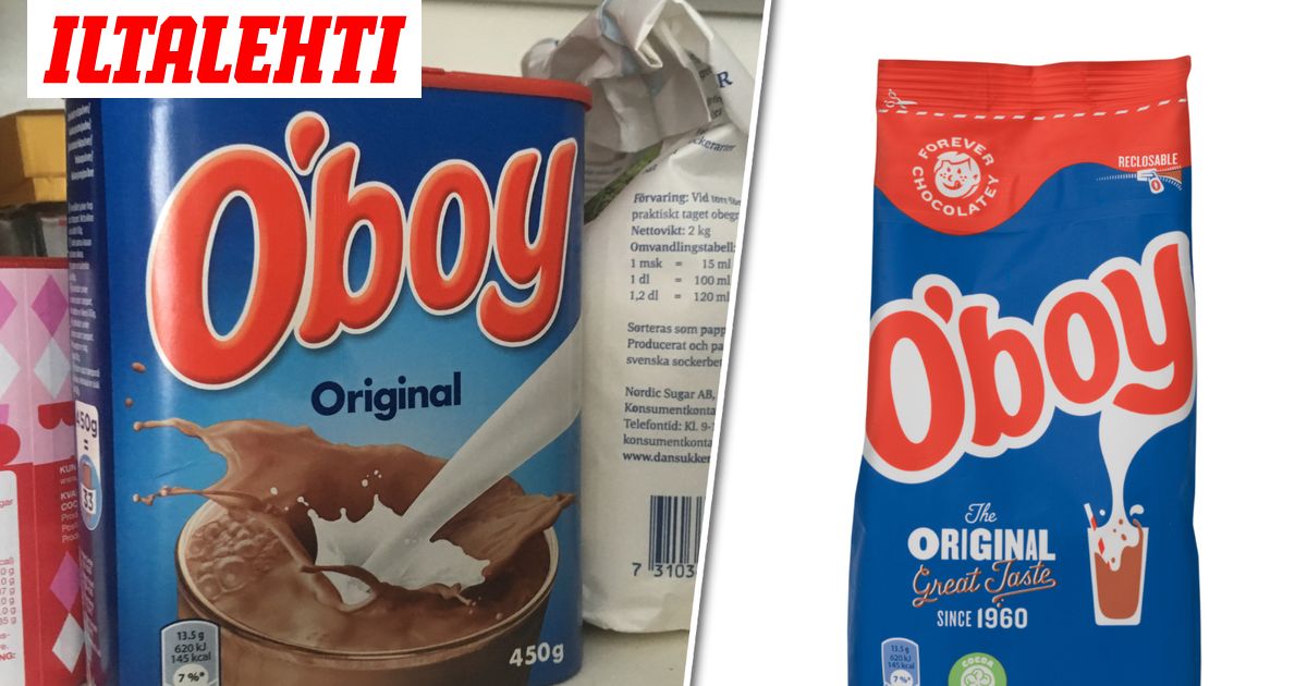 O’Boy-kaakao: Pakkaus muuttuu