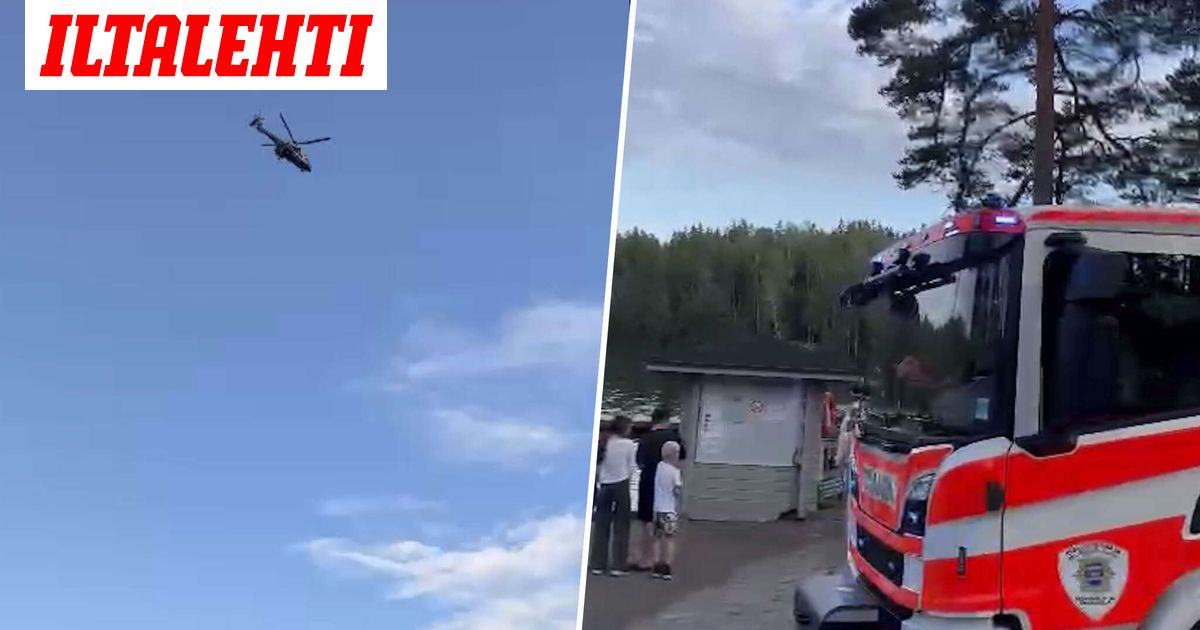 Iso pelastusoperaatio Kuusijärven uimarannalla – Tästä oli kyse