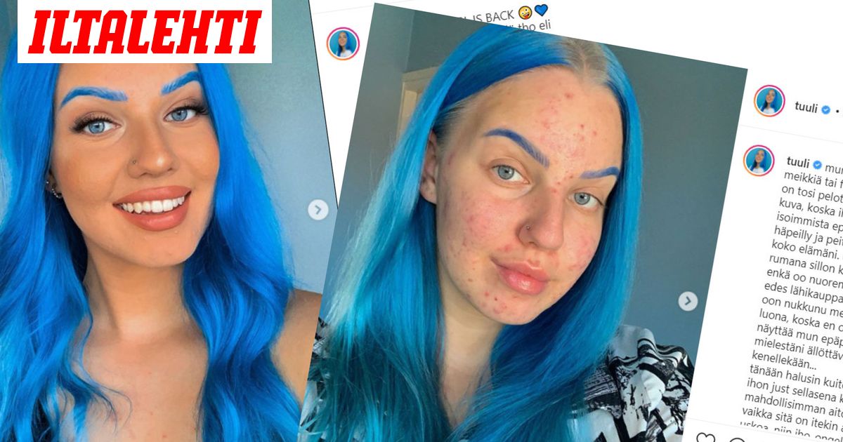 Laulaja Tuuli julkaisi rohkean kuvan meikittömistä kasvoistaan