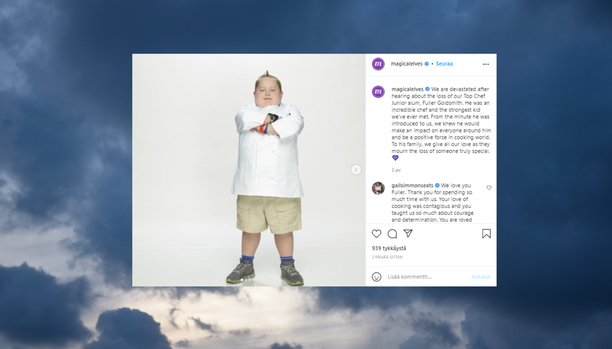 Fuller Goldsmith, 17, on kuollut