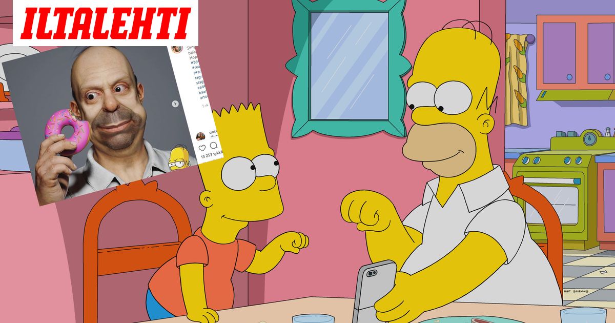 Taiteilijan luomat realistiset Simpson-hahmot hämmentävät somessa