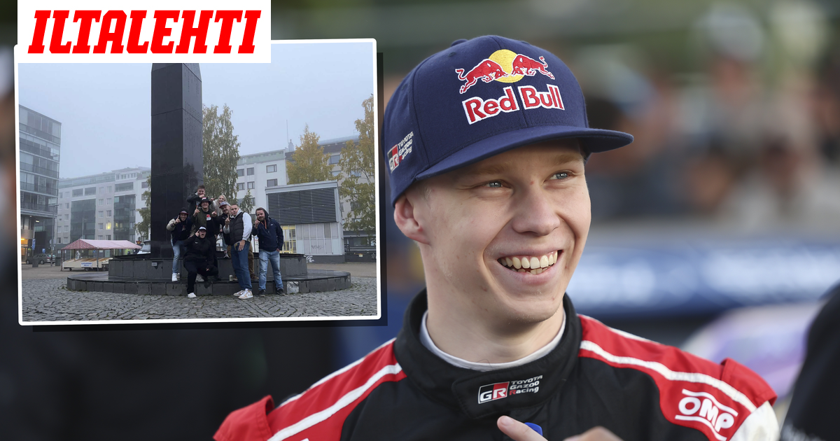 Kalle Rovanperä: Ystävät riensivät Jyväskylän torille