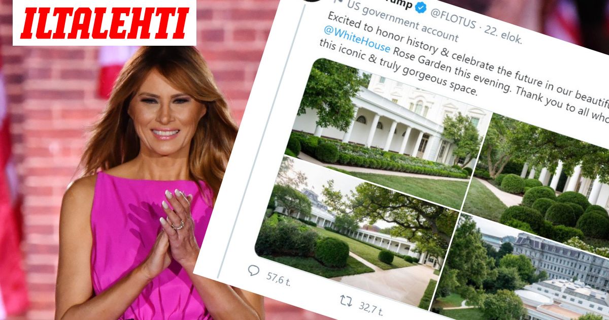 Melania Trump julkaisi kuvia Valkoisen talon uudistetusta puutarhasta