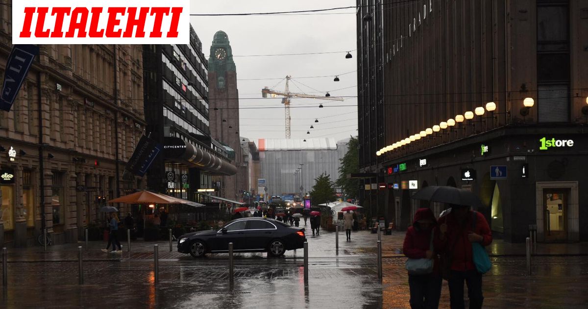 Helsinki lainehtii aamulla - illan rankkasateet jäivät ennusteista ...