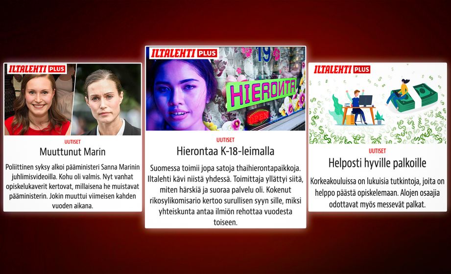 Black Friday -tarjous: Iltalehti Plus -vuositilaus