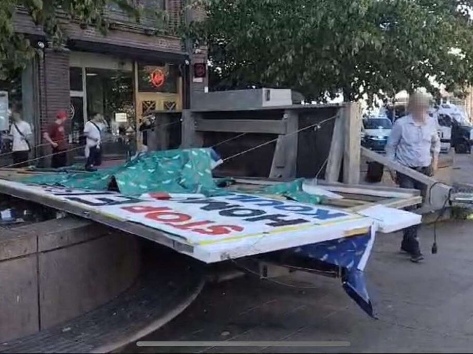 Homovastainen kyltti tärveltiin Helsingin keskustassa – ”Koska olemme ...