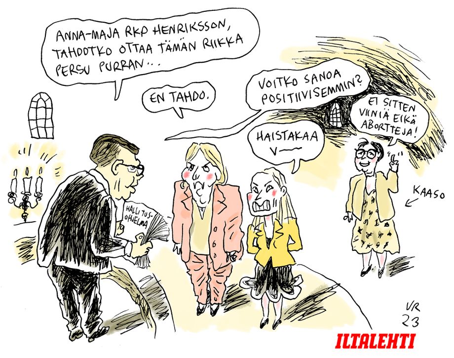 Ville Rannan pilapiirros: Pakkoavioliittoa pukkaa!