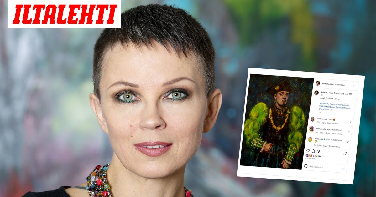 Katariina Souri löi Käärijän ritariksi maalauksessaan – Some innostui