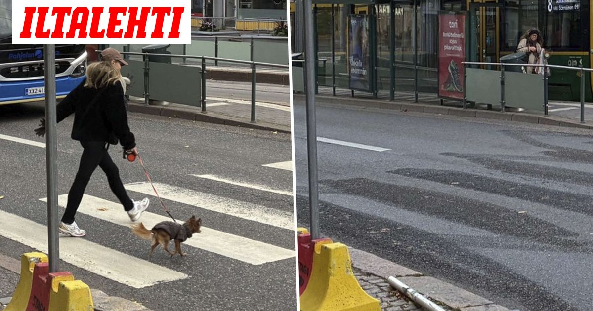 Vaarallinen suojatie katosi Helsingissä