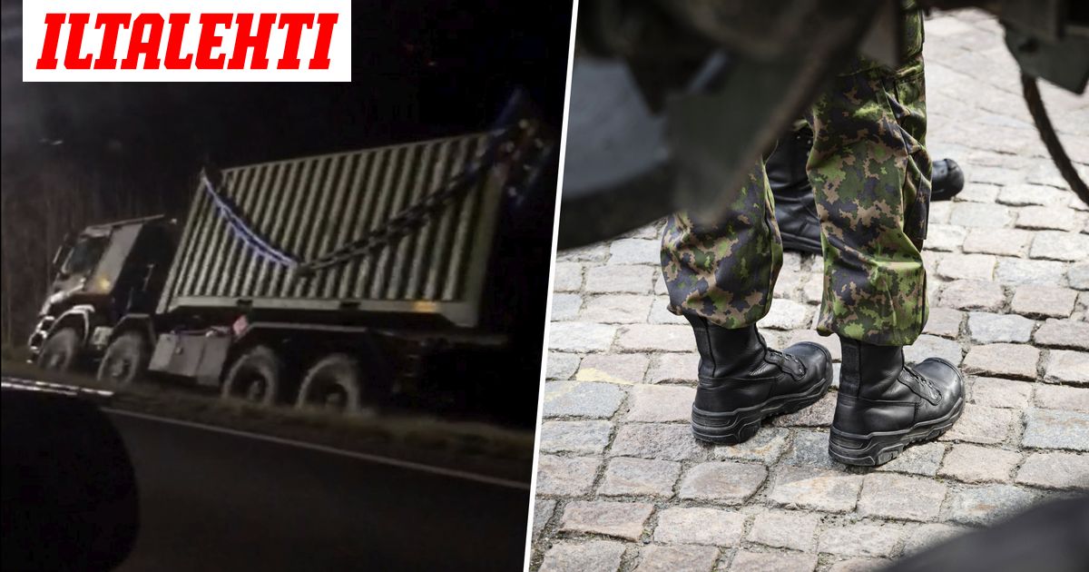 Puolustusvoimien ajoneuvo ajautui ojaan Ikaalisissa sunnuntaina