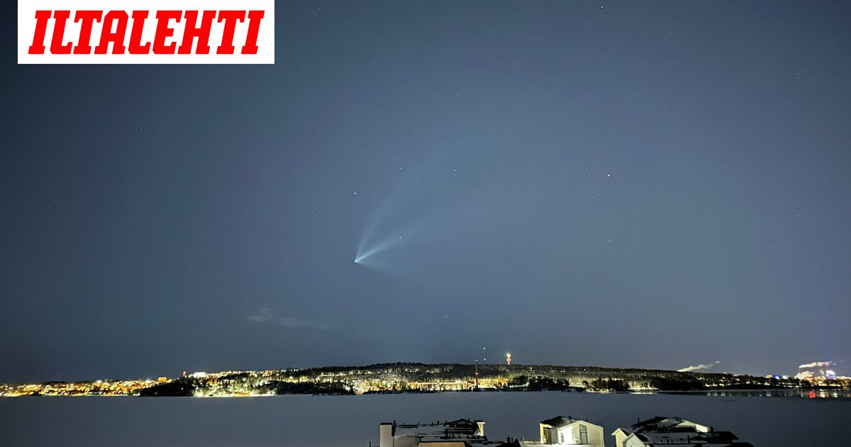 Outo valoilmiö hämmästytti: Venäläinen raketti valaisi Suomen taivasta