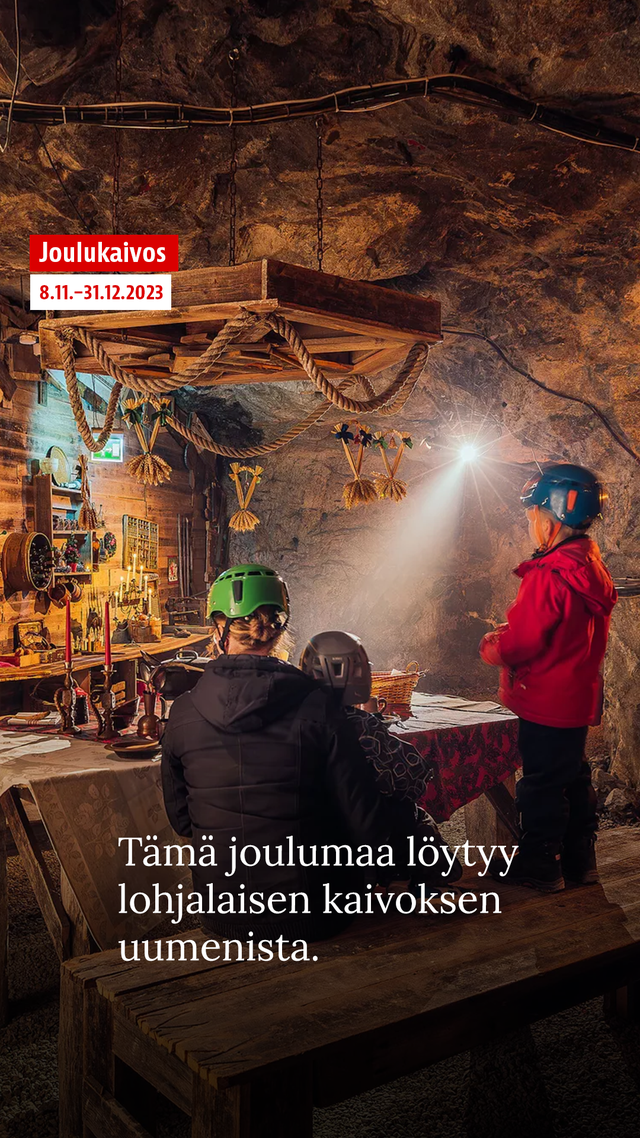 Lohjalainen joulumaa sijaitsee 100 metrin syvyydessä maan alla | Iltalehti