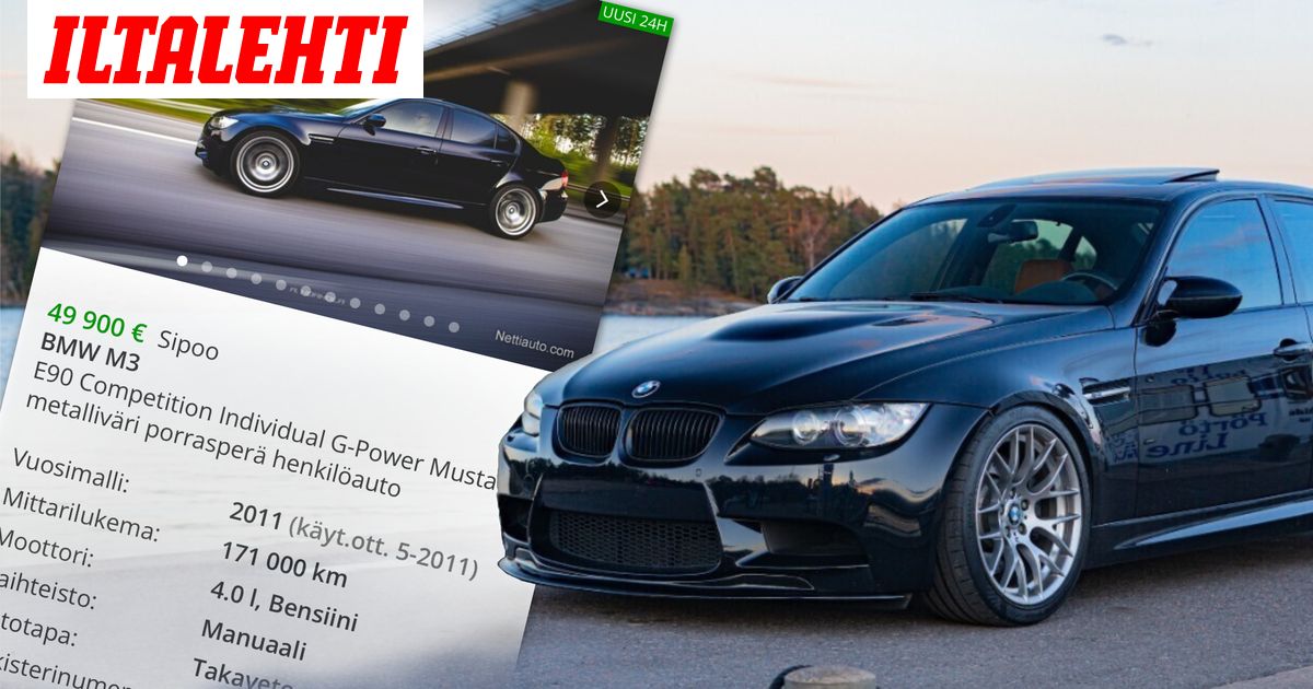 BMW E90 M3 Competition myynnissä Suomessa