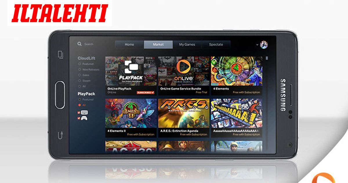 Pelien suoratoistopalvelu OnLive saapui Suomeen