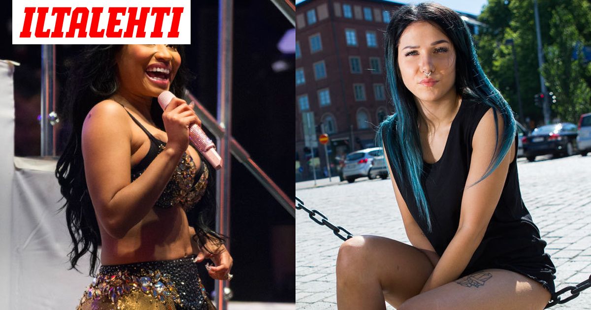 Suomi mainittu! Nicki Minaj julkaisi Instagramissa kuvan suomalaislaulaja Evelinasta