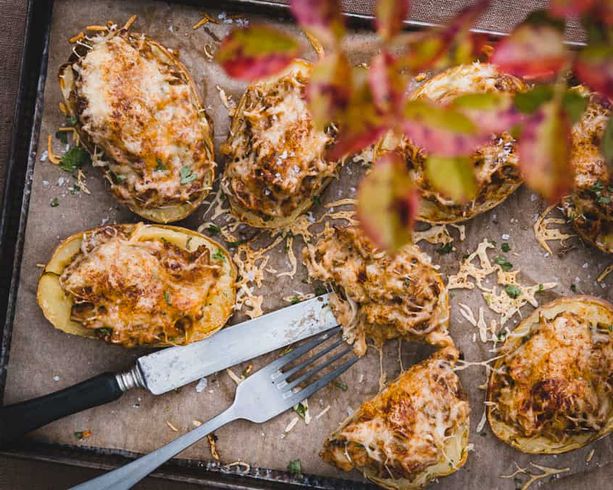 Alle 10 eurolla neljän hengen ateria – tuhti uuniperuna