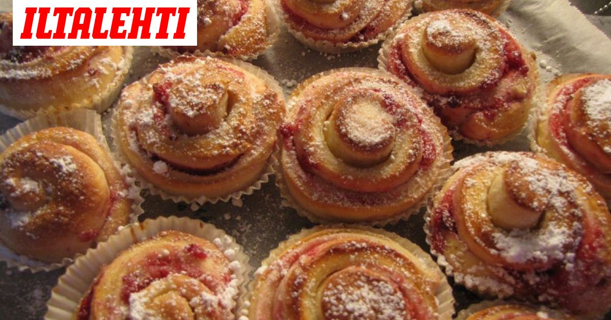 Tavallistakin parempaa pullaa - tee täyte puolukasta