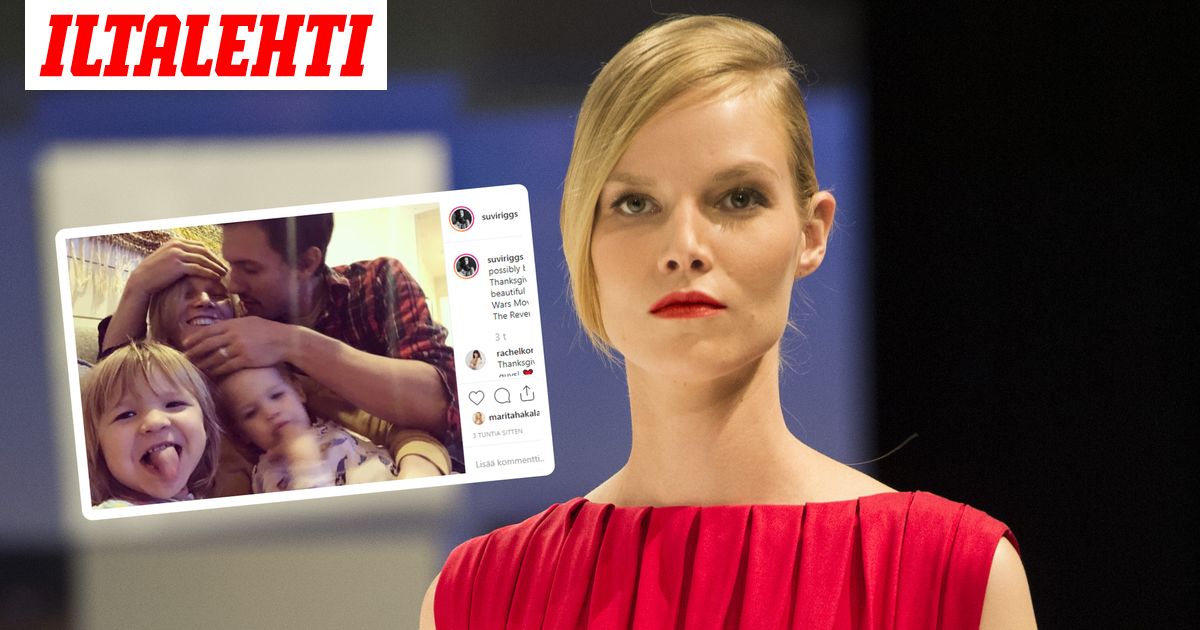 Suvi Riggs harvinaisessa perhekuvassa