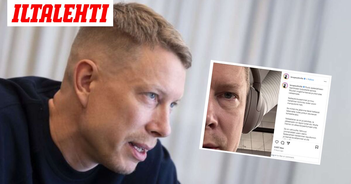 Terapeutti-Ville: ”Vaikeatahan se on ja pelottaa”