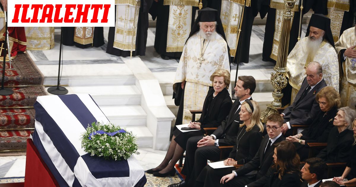 Kreikan viimeinen kuningas haudataan, runsaasti Euroopan kuninkaallisia ...
