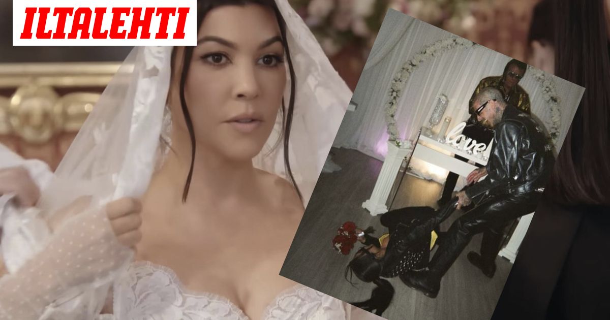Kourtney Kardashian astui alttarille Vegasissa tai ainakin yritys oli kova.