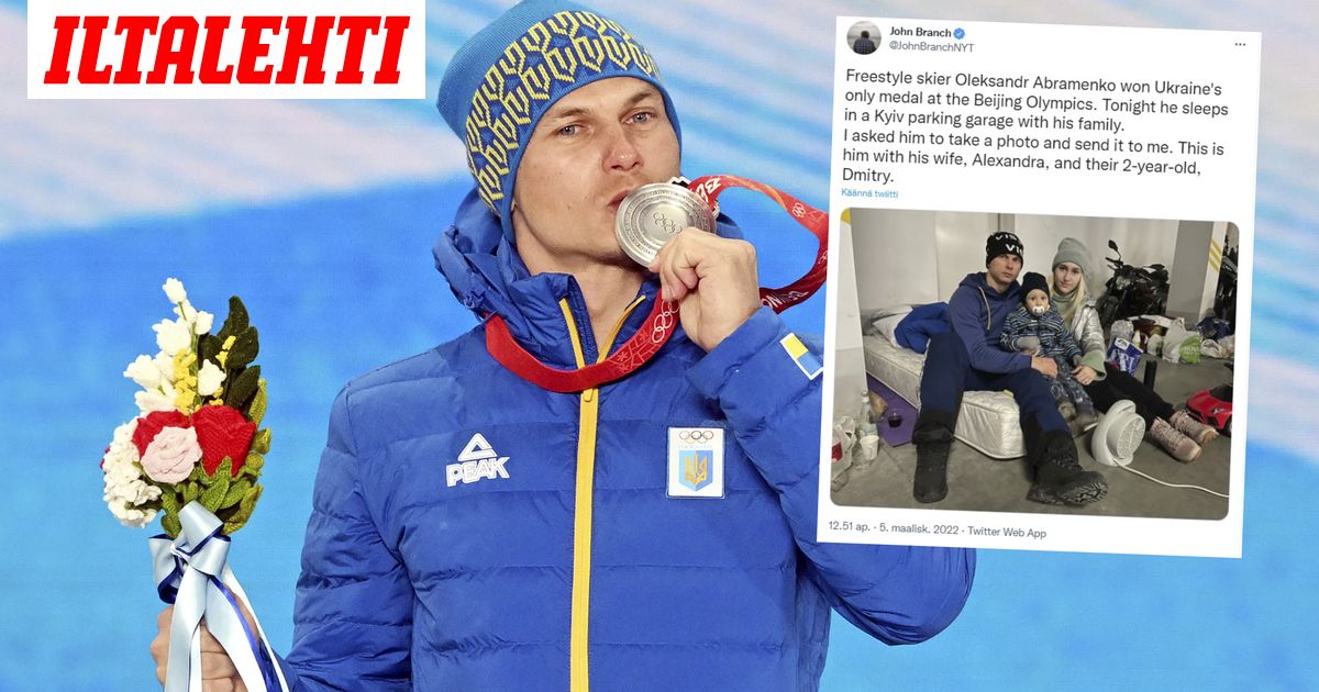 Oleksandr Abramenko joutuu nukkumaan yönsä autotallissa