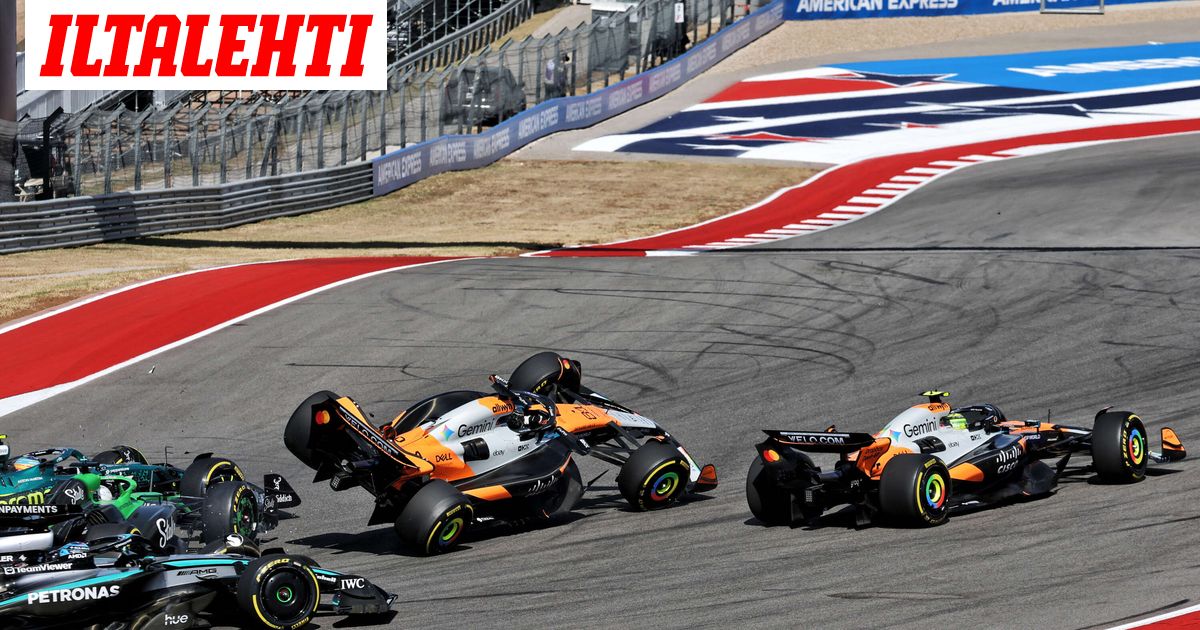 McLarenit kolaroivat toisensa pihalle – F1-kisasta tuli kunnon romuralli