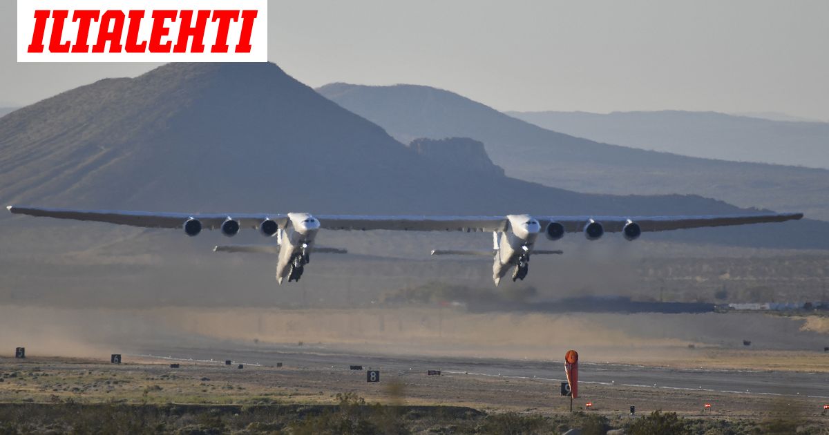 Maailman suurin lentokone ensimmäisellä testilennolla – ”Aivan mahtavaa”