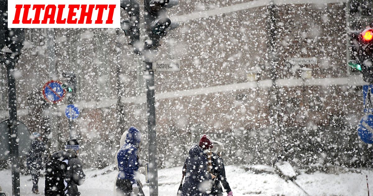 Terminen talvi on alkanut Tampereella - Helsingissä yhä syksy