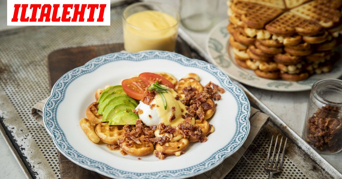 Suolainen vohveli on herkullinen aamiainen