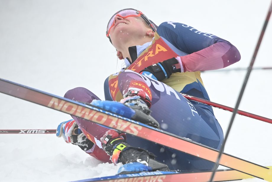 Jessie Diggins kieri tuskissaan – Krista Pärmäkoski hiiltyi