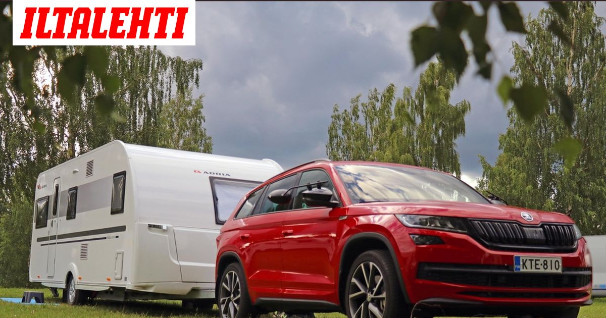 Skoda Kodiaq ja Adria 613 PT: Kansansuosikin perässä rehellinen perhevaunu