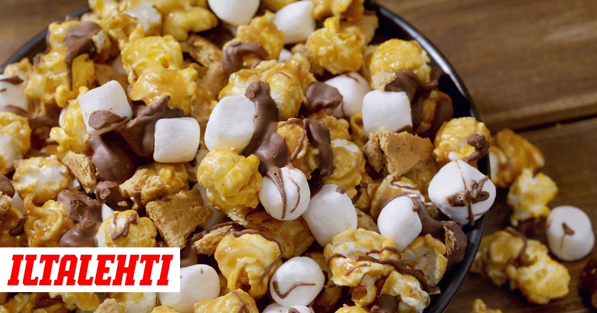 Karamelli-popcorn - täydellinen herkku suolaisen ja makean ystäville