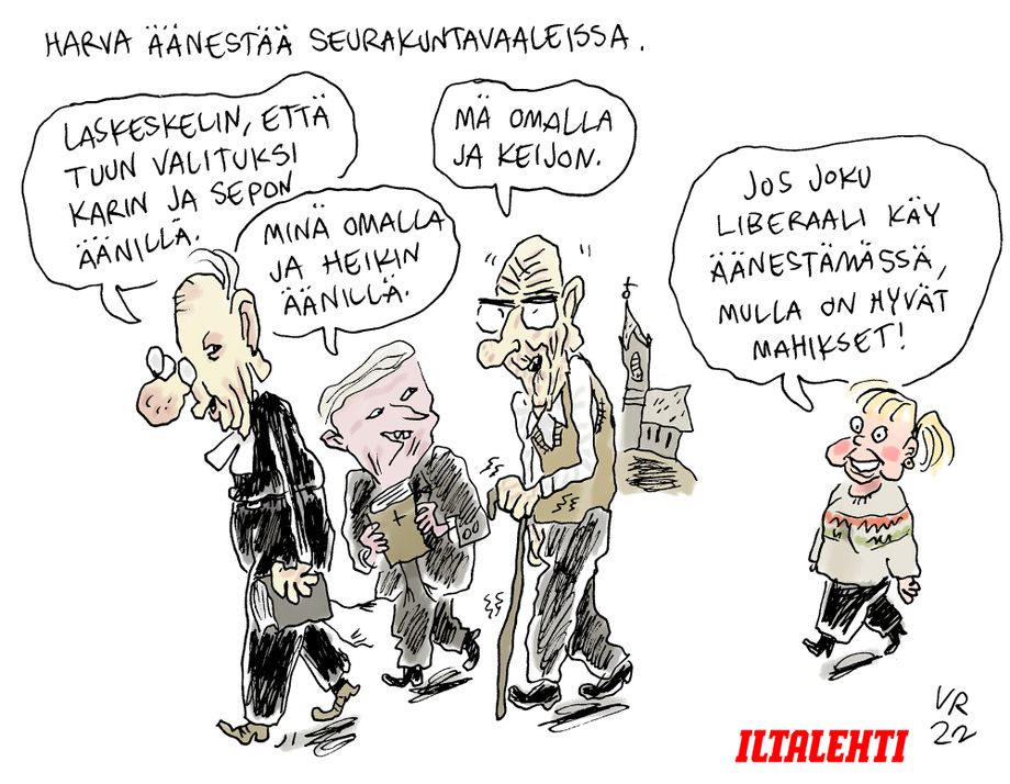 Ville Rannan pilapiirros: Tässä seurakuntavaalien kuumimmat ääniharavat!