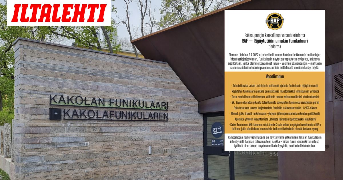 Turun funikulaari kaapattu