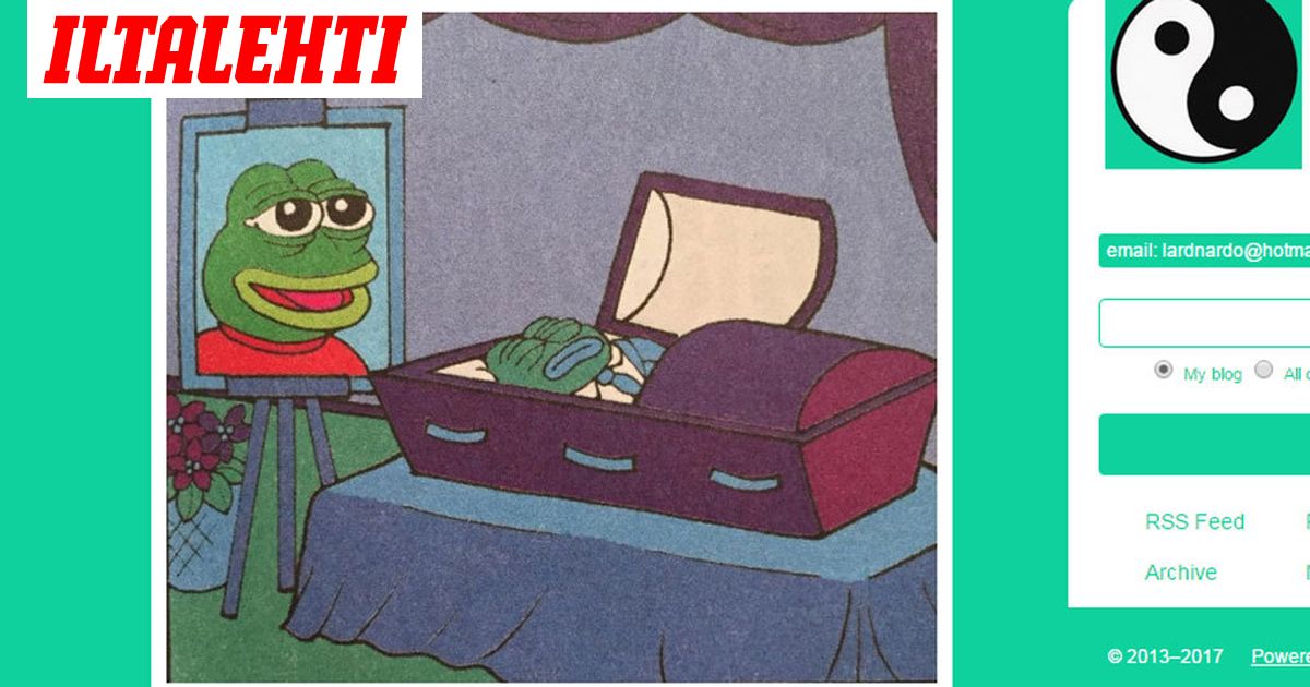 Pepe-sammakon luoja "tappoi" äärioikeiston vihasymboliksi päätyneen ...