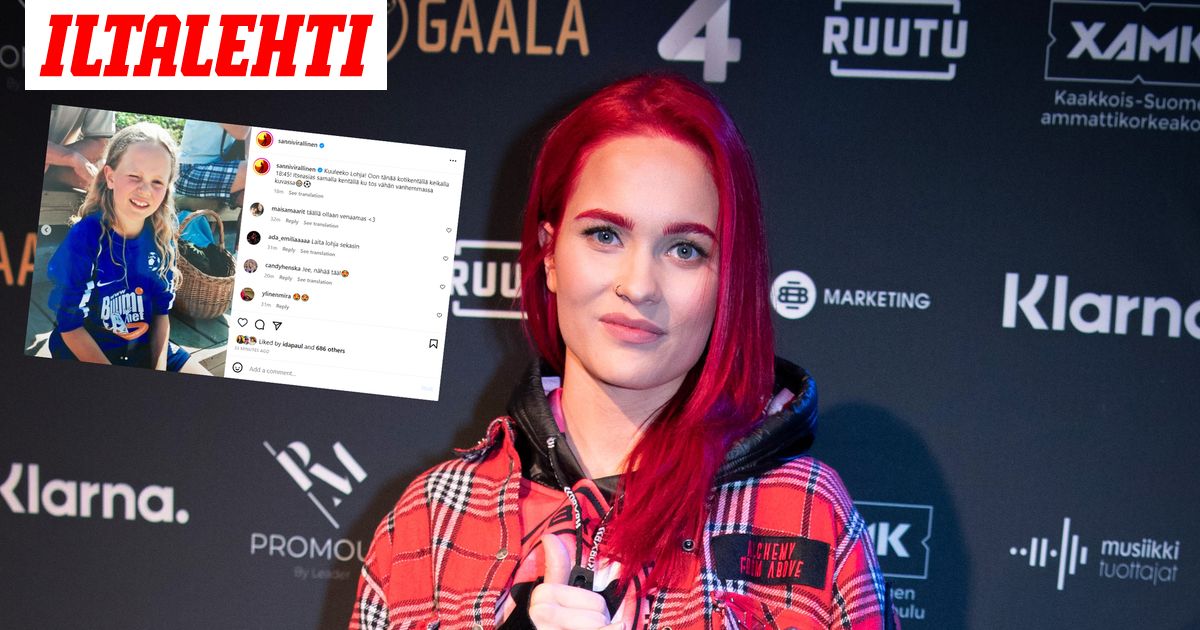 Artisti Sanni julkaisi suloisen lapsuuskuvan – Tunnistaisitko?
