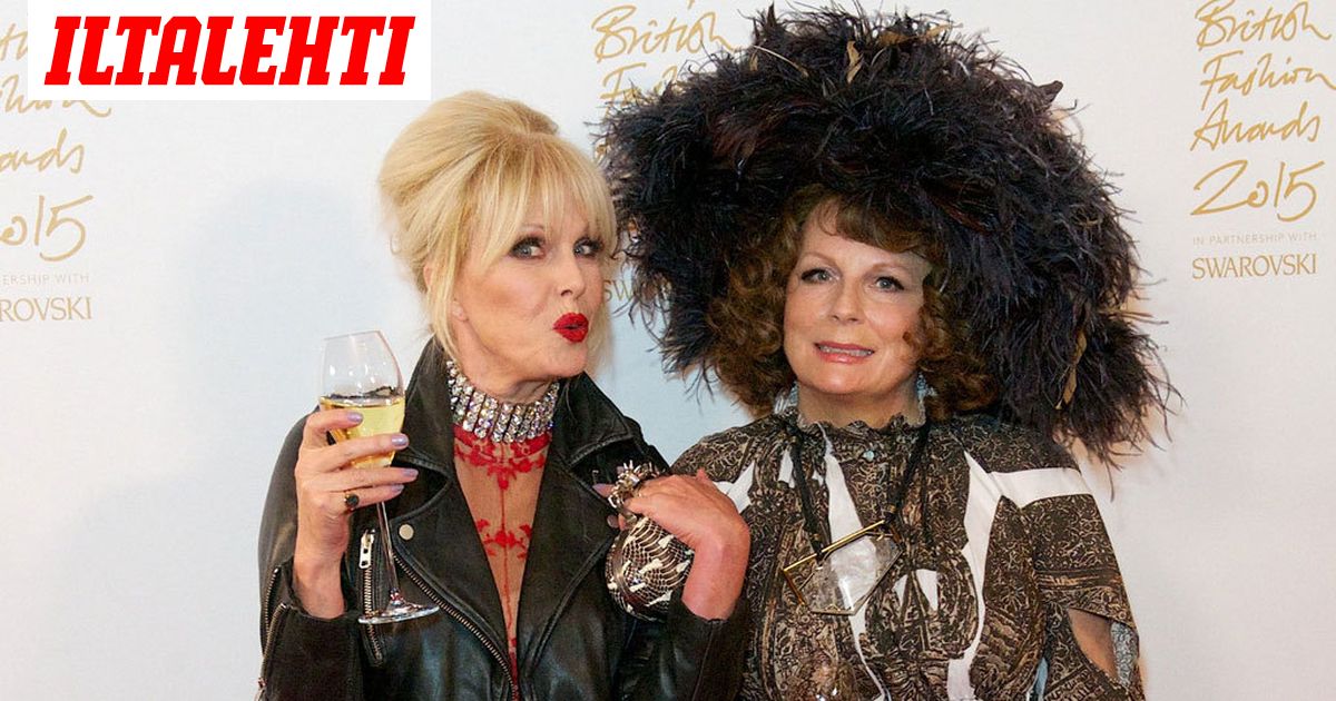 Patsy ja Edina varastivat muotishown - drinksuttelua ja törkypuheita