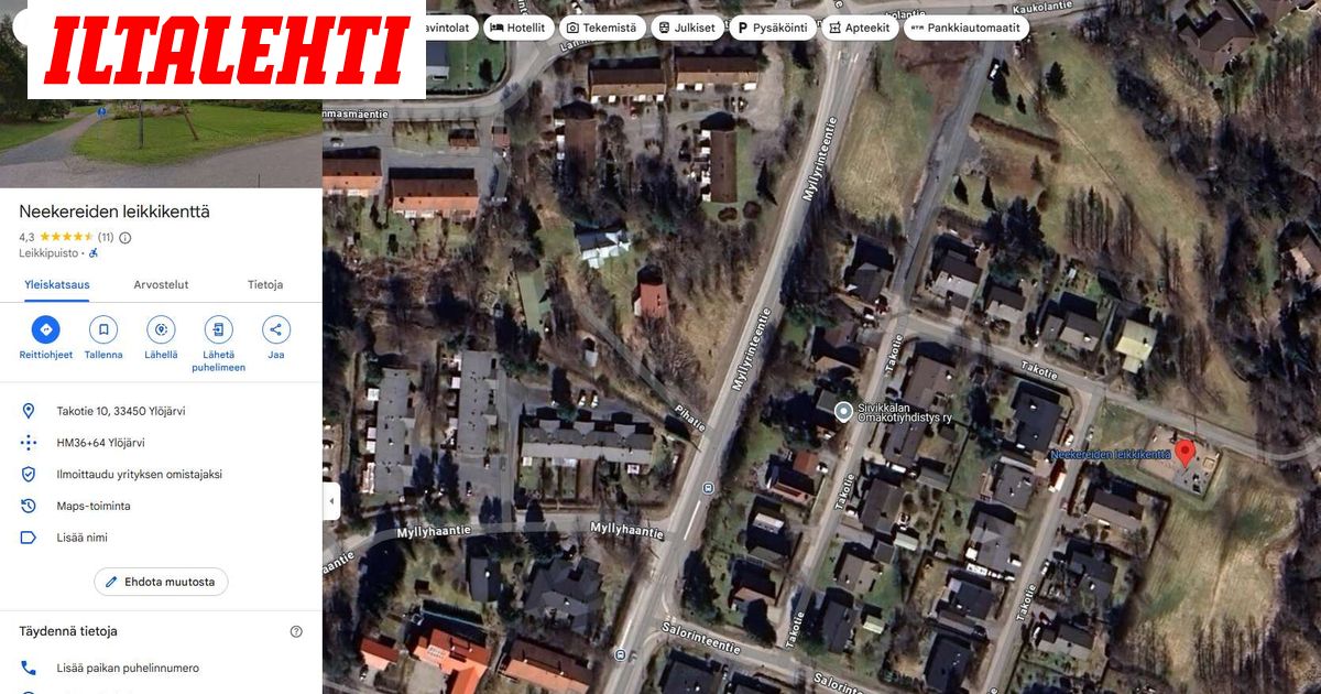 Kuva: Joku tehtaili leikkipuistolle karsean nimen – Ylöjärven kaupunki ...