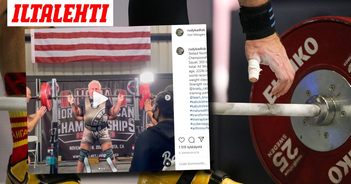 Rudy Kadlub, 71, teki neljä painonnoston maailmanennätystä