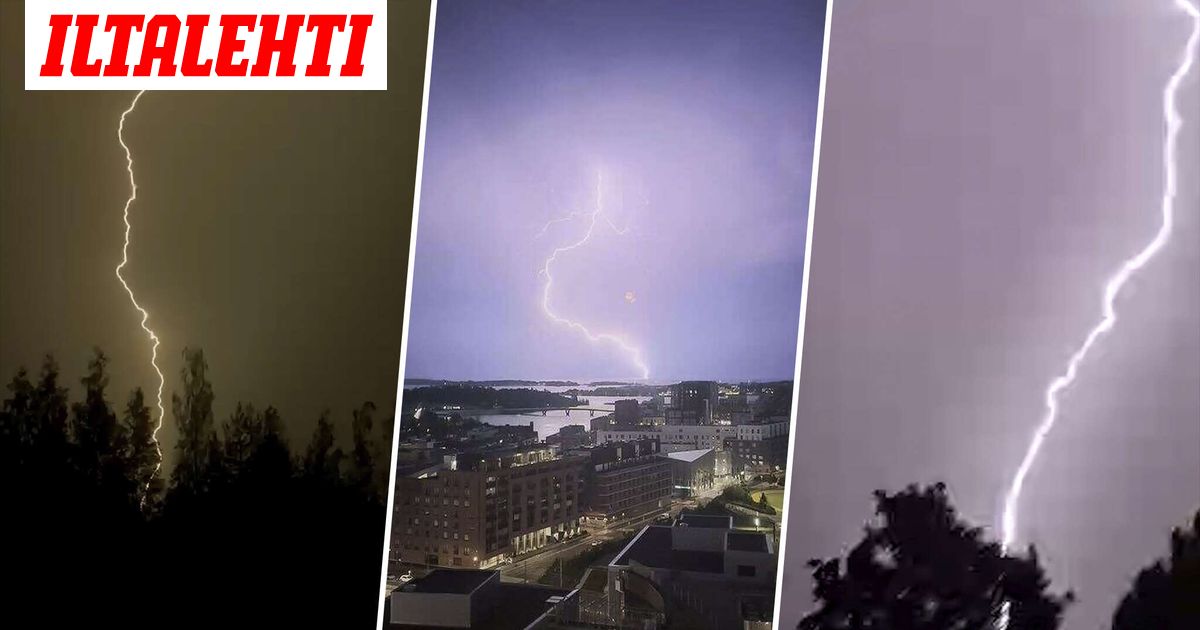 Hurjaa salamointia Suomen yllä – Tältä näyttivät viikonlopun ukkoskuurot
