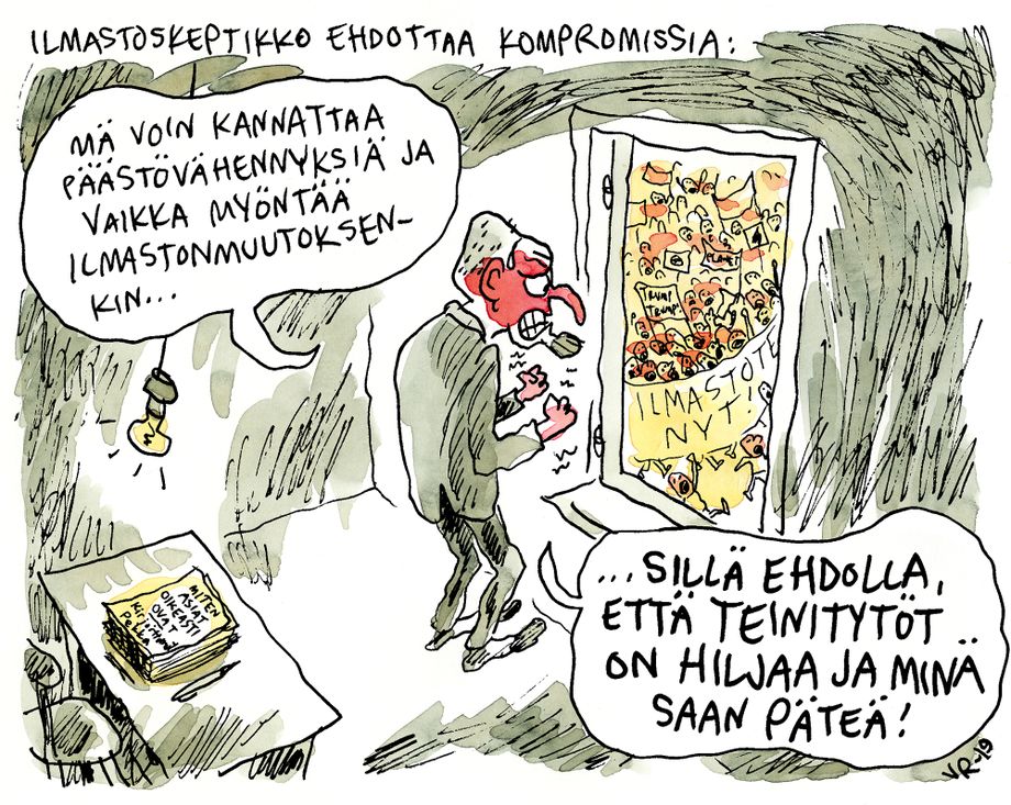Pilapiirros, Ville Ranta: Ilmastoviikko saa skeptikonkin mukaan ...