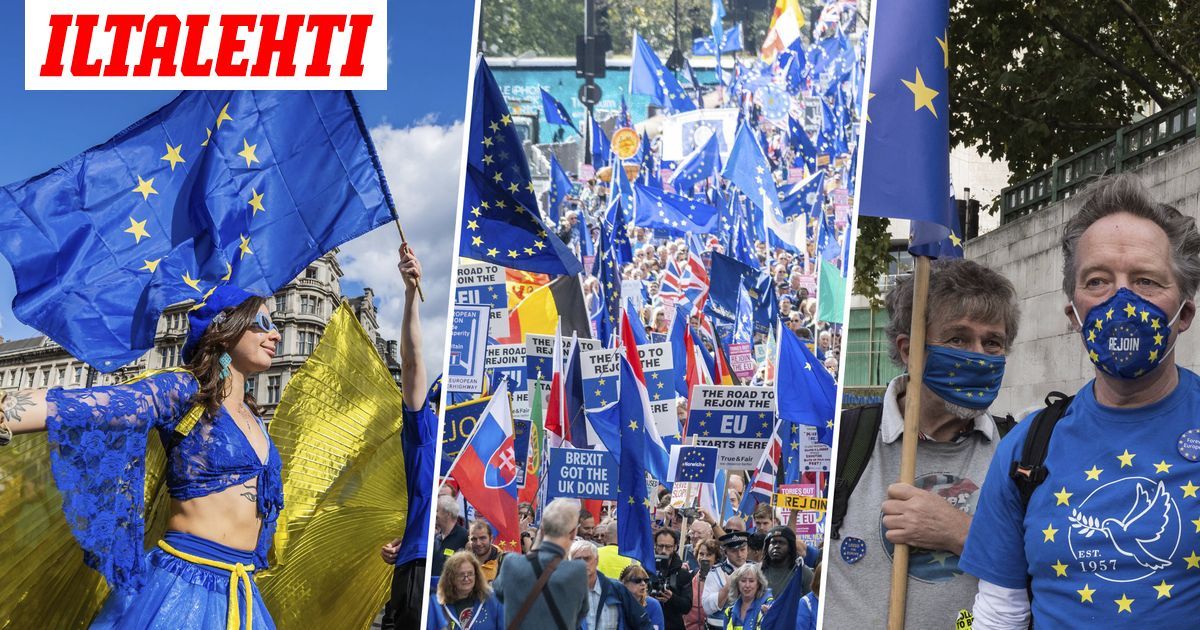 Brexit kaduttaa Britanniassa – Sadat marssivat EU:n puolesta