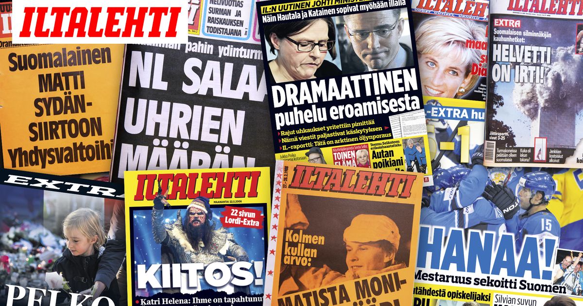 Iltalehti 40 vuotta - tältä lööpit ja kannet ovat näyttäneet