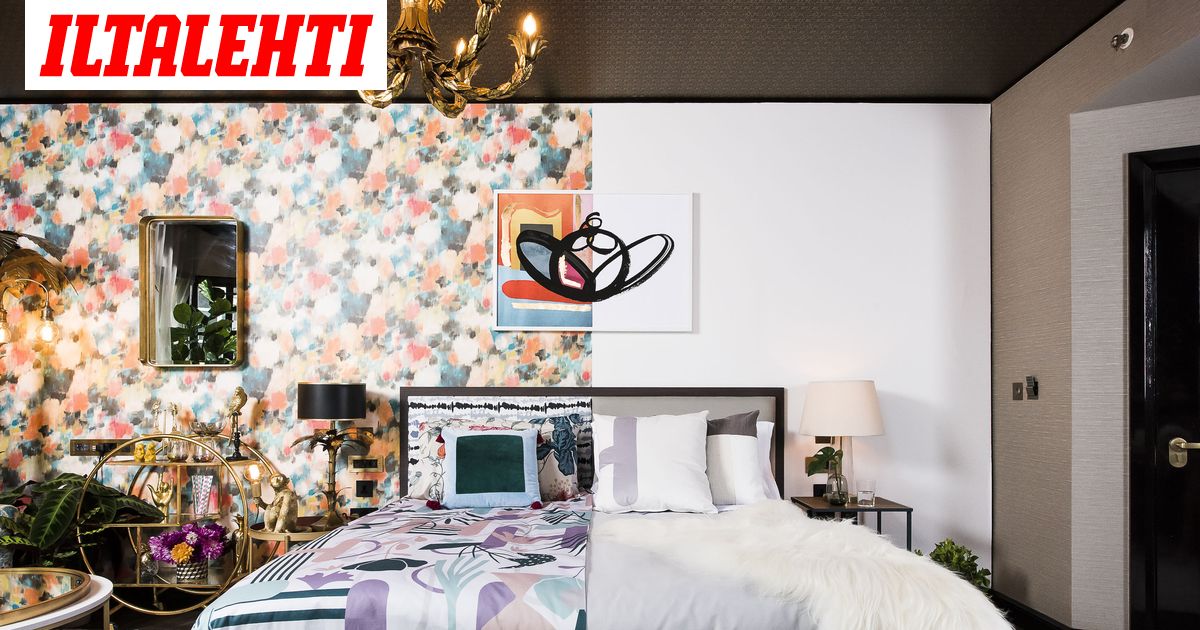 Erikoinen hotellihuone yhdistää kaksi vastakkaista tyyliä