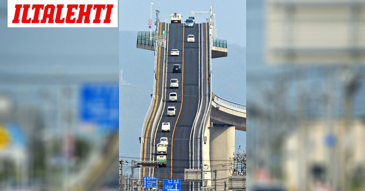 Ajaisitko tätä siltaa? Japanilainen silta on kuin vuoristorata