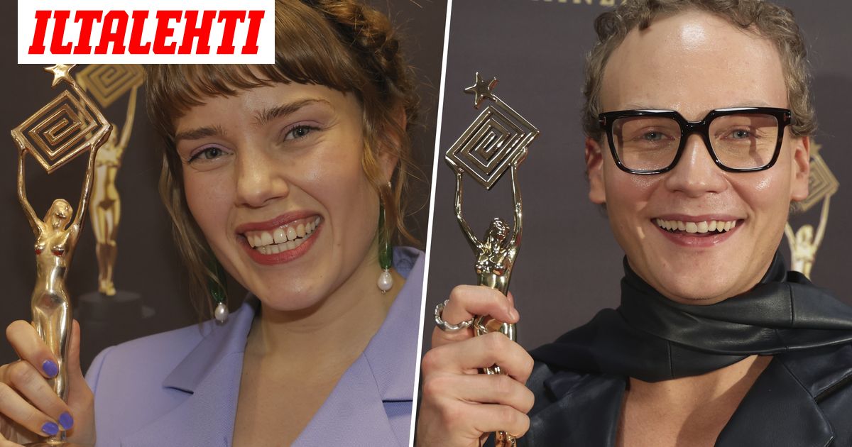 Näyttelijät Elias Salonen ja Anna Airola tekivät Venla-historiaa ...